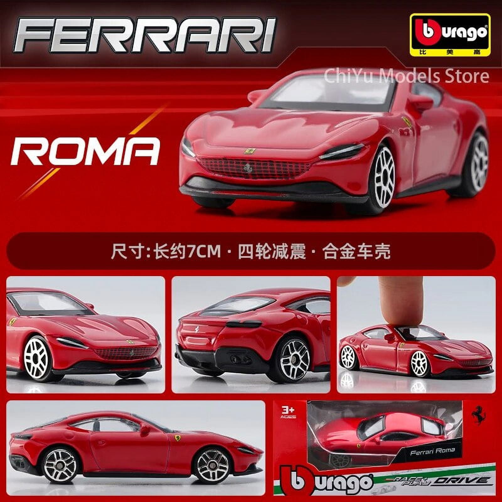 Bburago 1:64 Ferrari Model Car SF90 F430 ROMA 488PISTA 458GTB Alloy Car ...