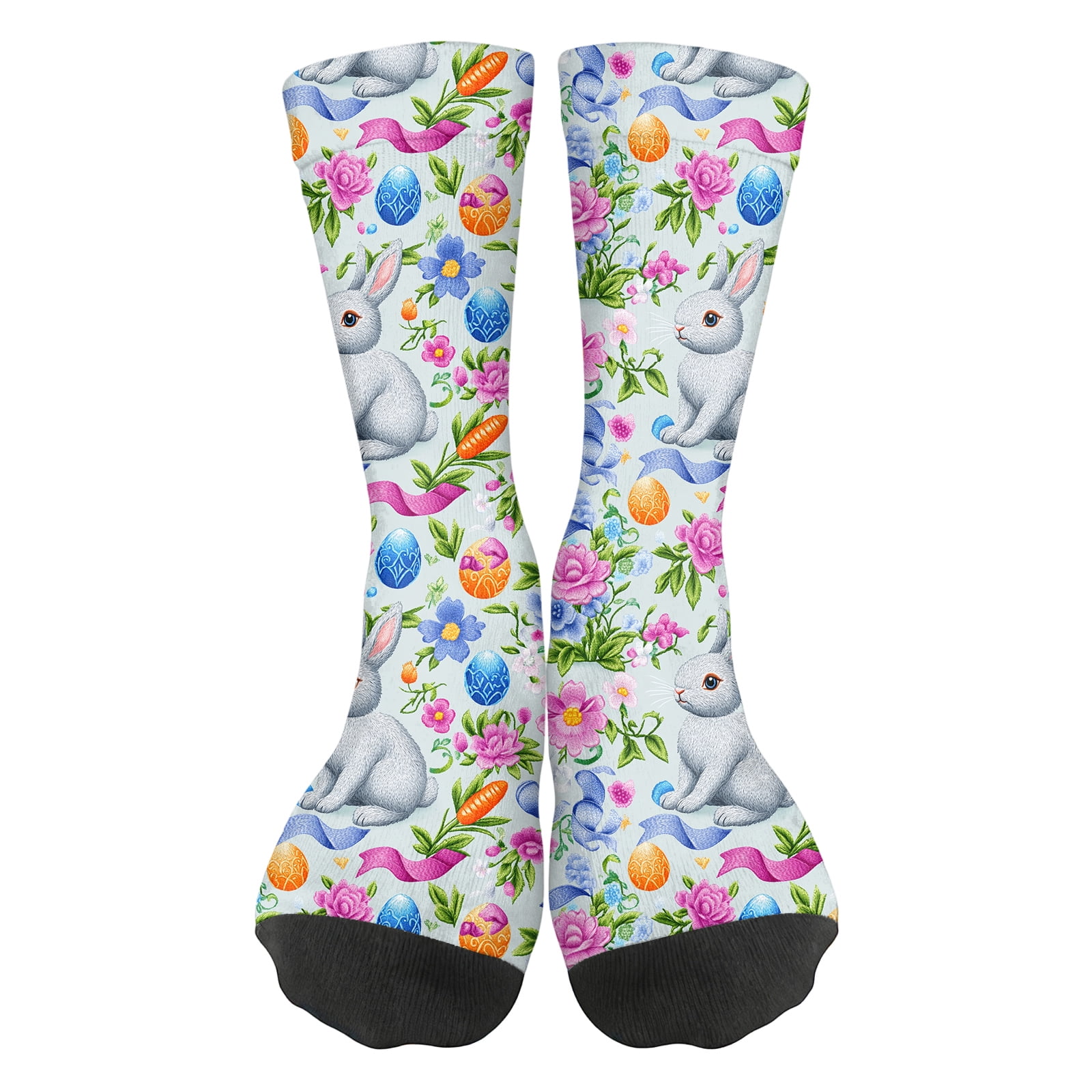 Bbyeadc Easter Socks for Women Rabbit Pattern Thick Slipper Socks ...