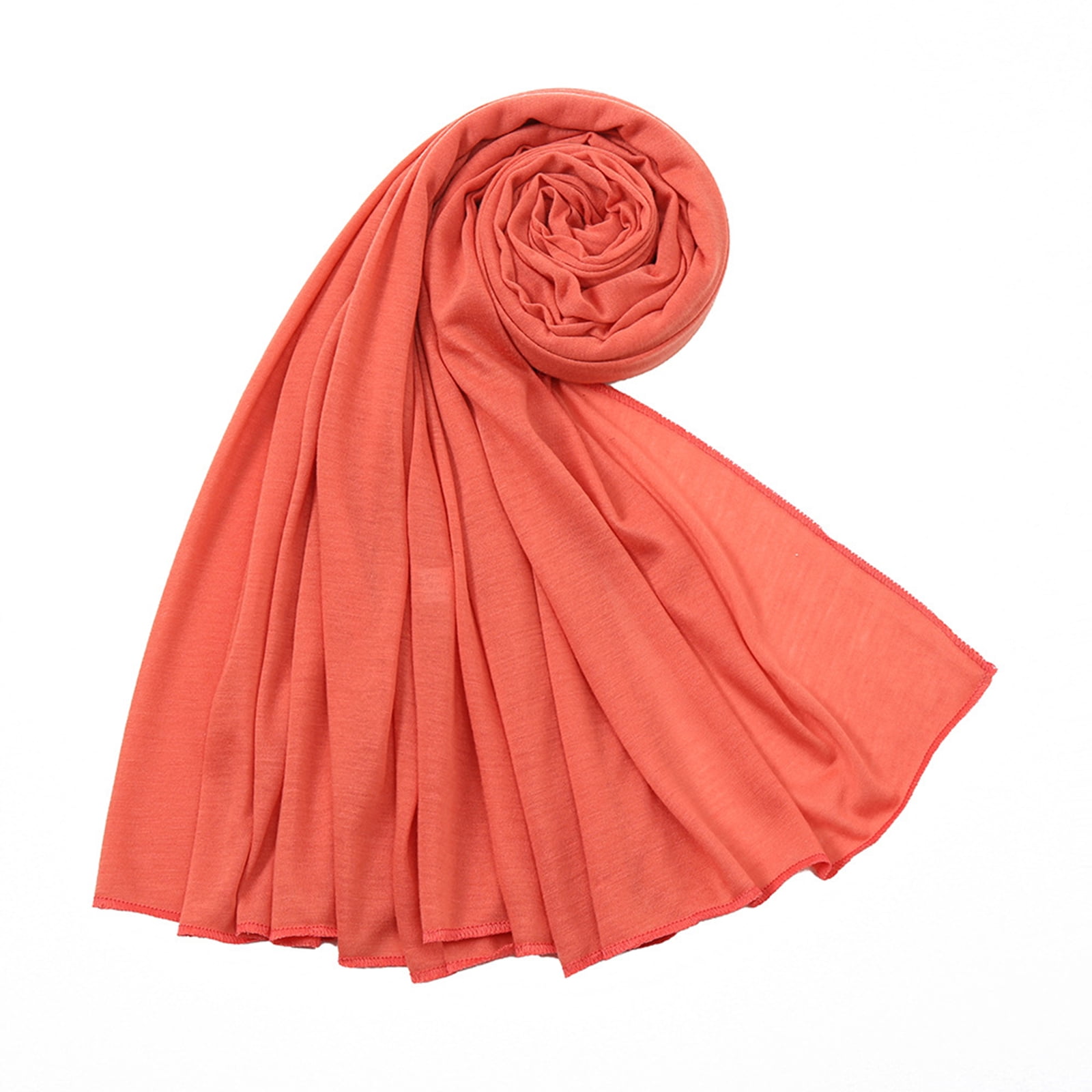 Bbyeadc Hijab Scarf for Women Muslim Stretch Hijab Solid Dressy ...