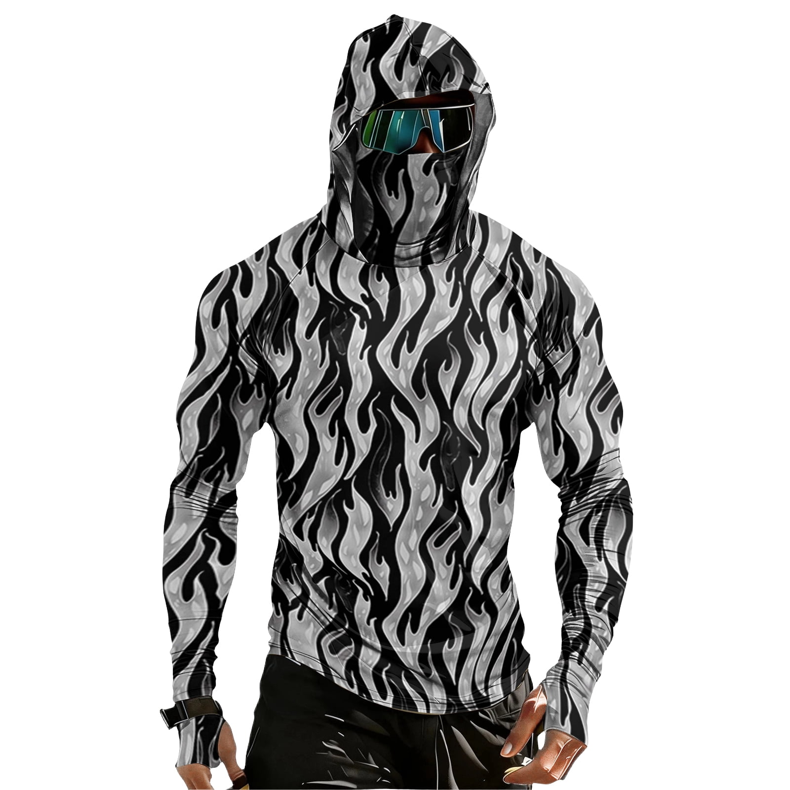 Bbyeadc Men's Outdoor Sunproof Wear Full Sleeve Walking Clothing UPF 50 ...