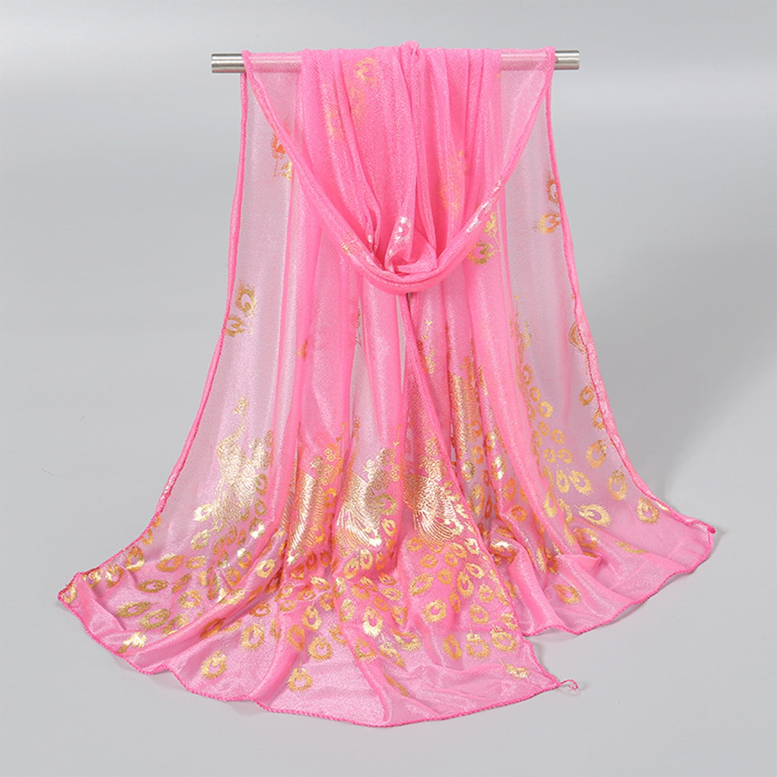 Bbyeadc Scarves for Women Mesh Bling Sparkly Shiny Shimmer Scarves ...