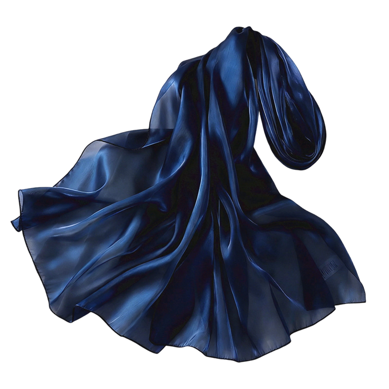 Bbyeadc Shawl Wraps for Women Silk Sheer Shiny Shawl Sparkling Solid ...