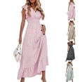 Bbyeadc Womens Dress Ruffle Short Sleeve Elegant Dot 2026 Spring Summer ...