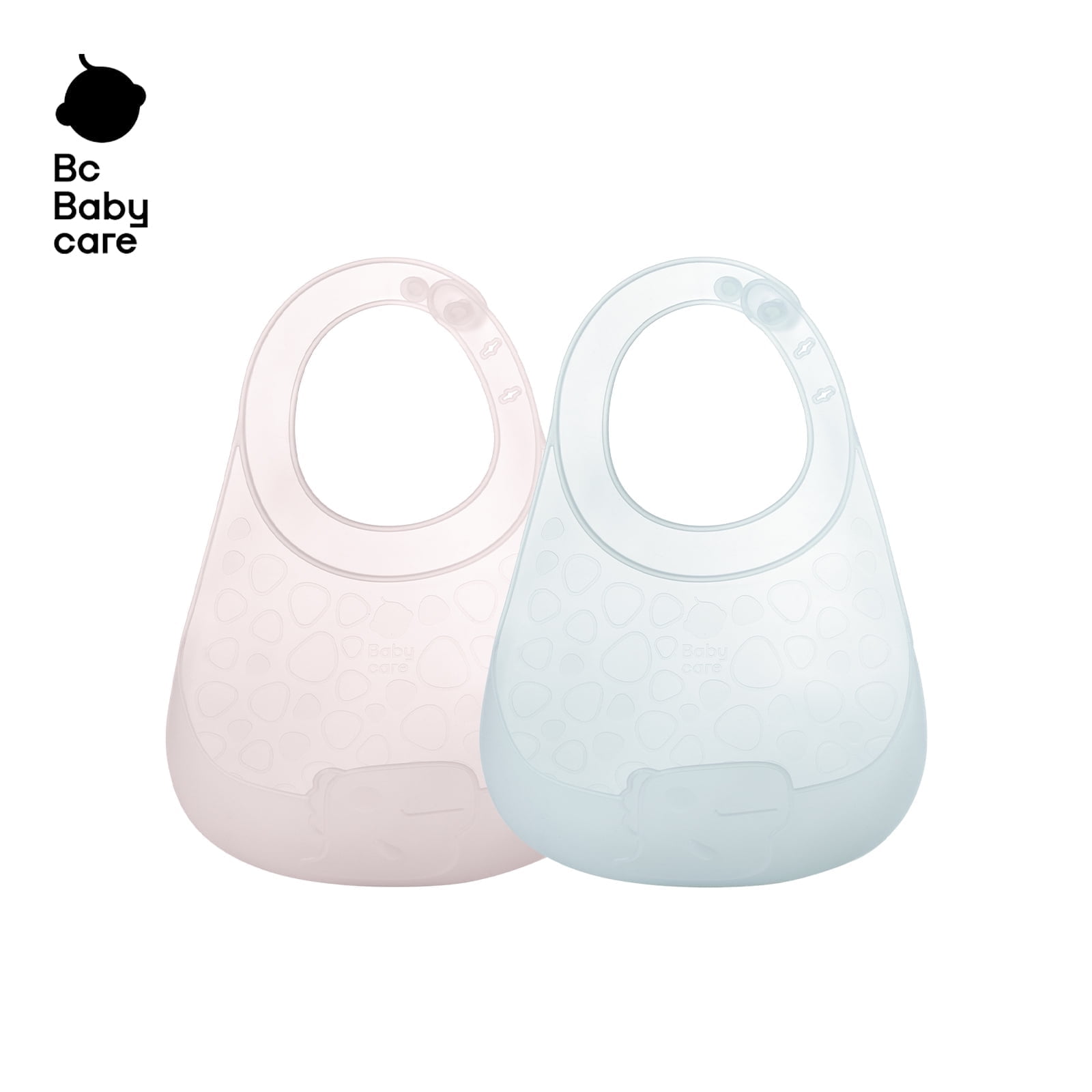 Bc Babycare 2pcs Silicone Bib Light Weight BPA Free Unisex Toddler Bib ...