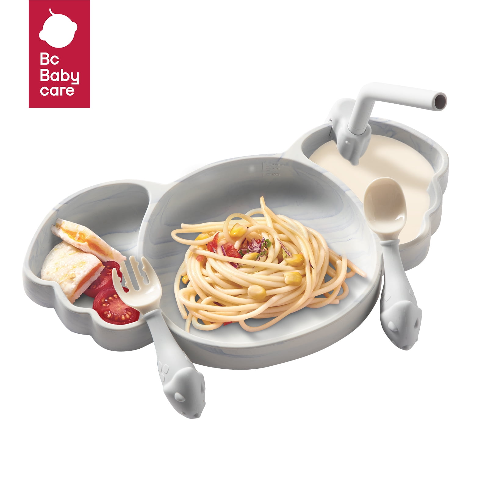 Bc Babycare Baby Plates Set Silicone Suction Plate for 6-36month Baby ...