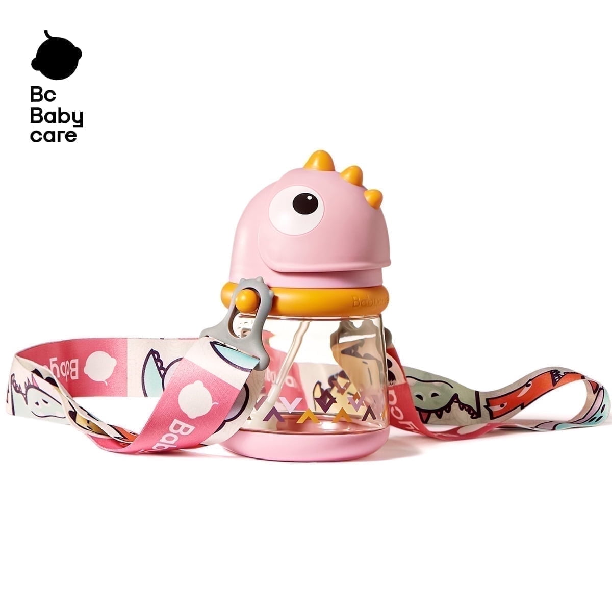 Bc Babycare Dinosaur Sippy Cup, 10oz PPSU Straw, Weighted Design, Pink, 12M+ - Walmart.com
