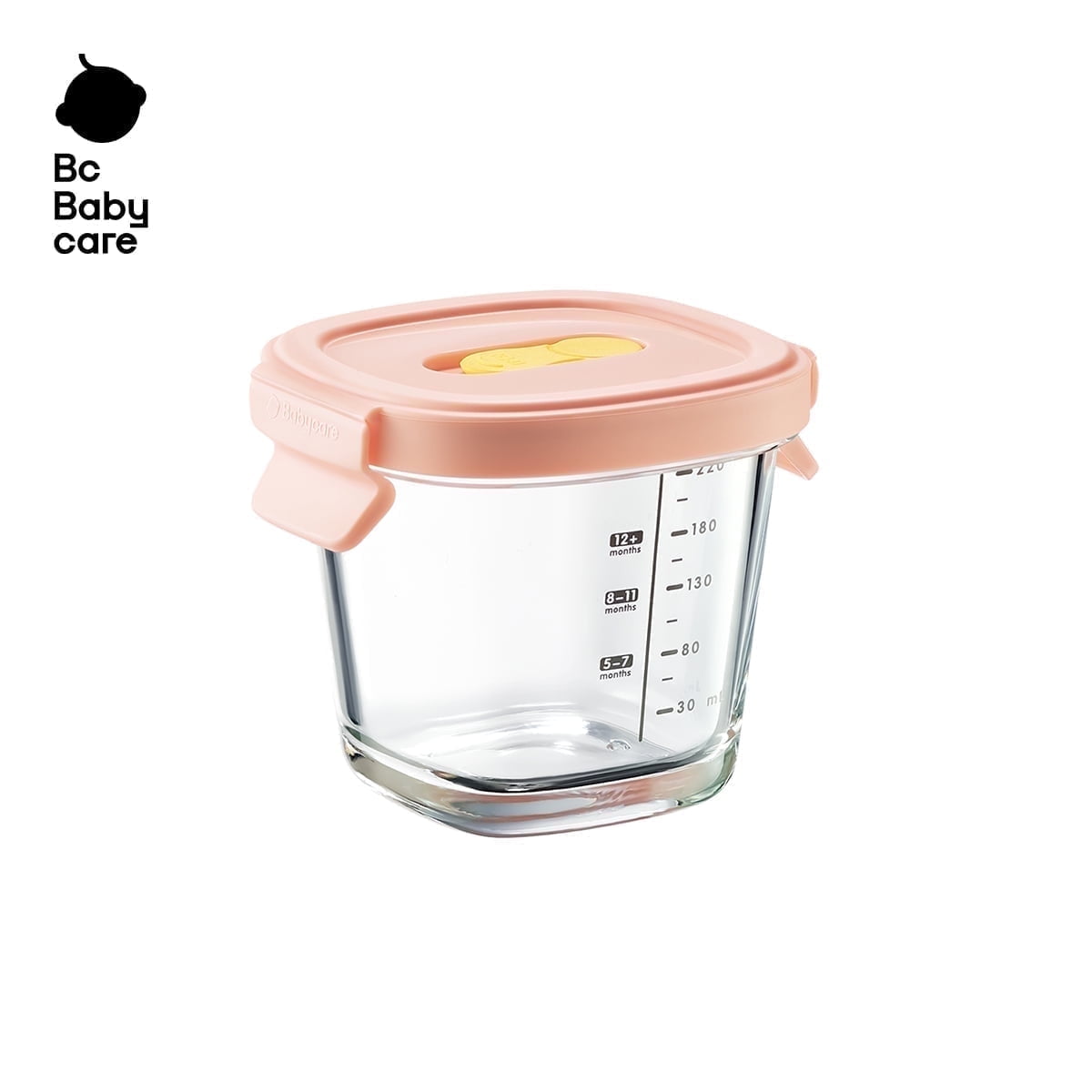 Bc Babycare Food Storage Container with Airtight Lids, 7.43oz Glass ...
