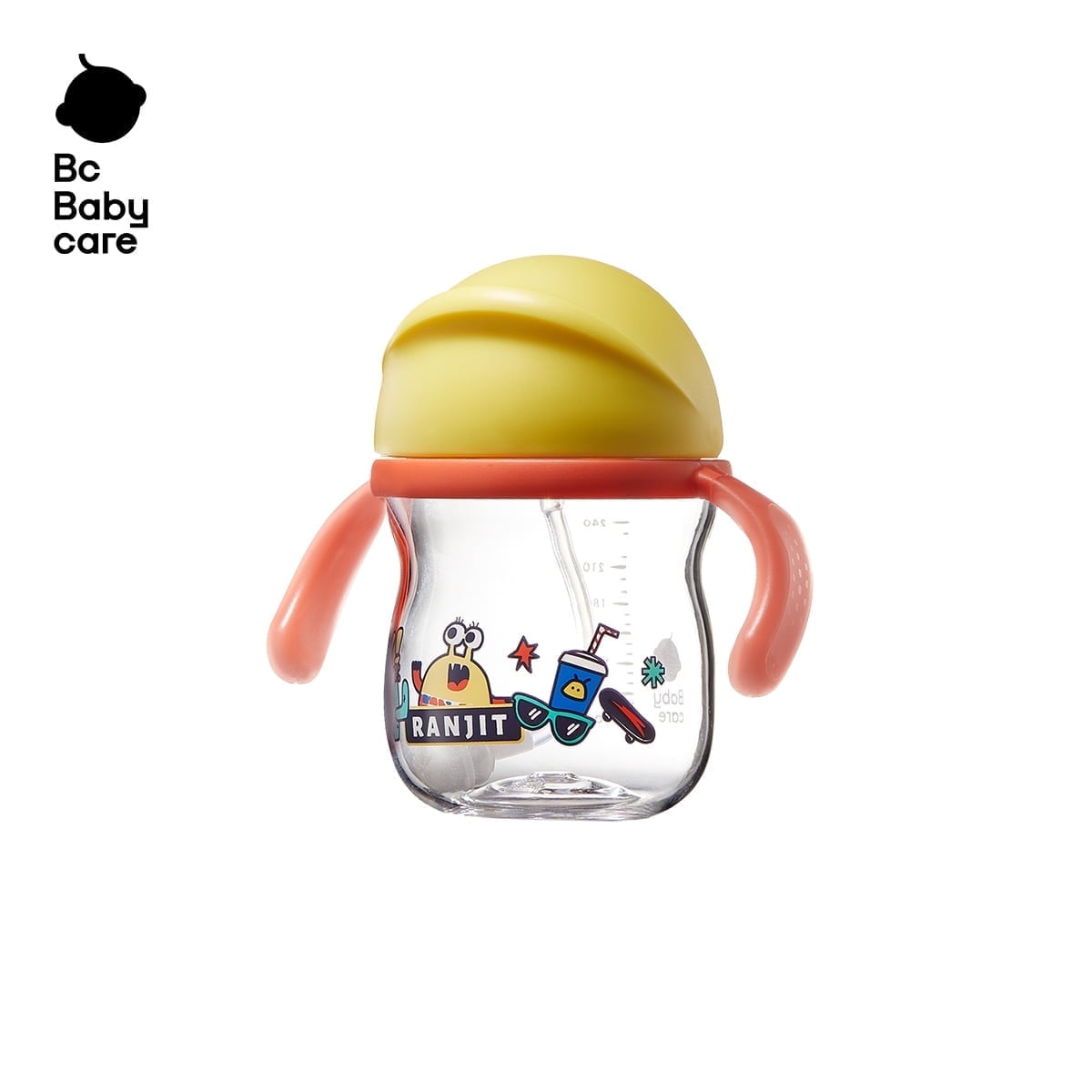Bc Babycare Monsterville Tritan Sippy Cup, 8.11oz with Straw, 6 Months+ Infant and Toddler ...