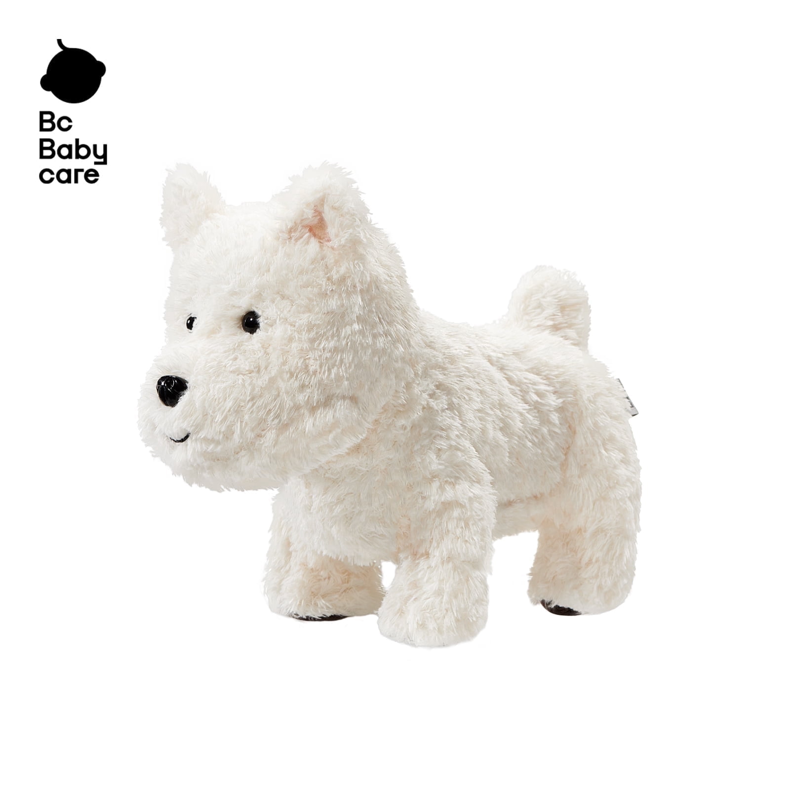 Bc Babycare Weighted Stuffed Animals, White Terrie Dog Plush Toys ...