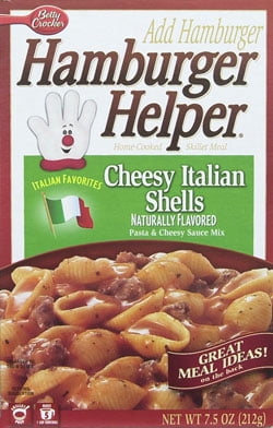 Bc Hamburger Helper Cheesy Italian Shell - Walmart.com