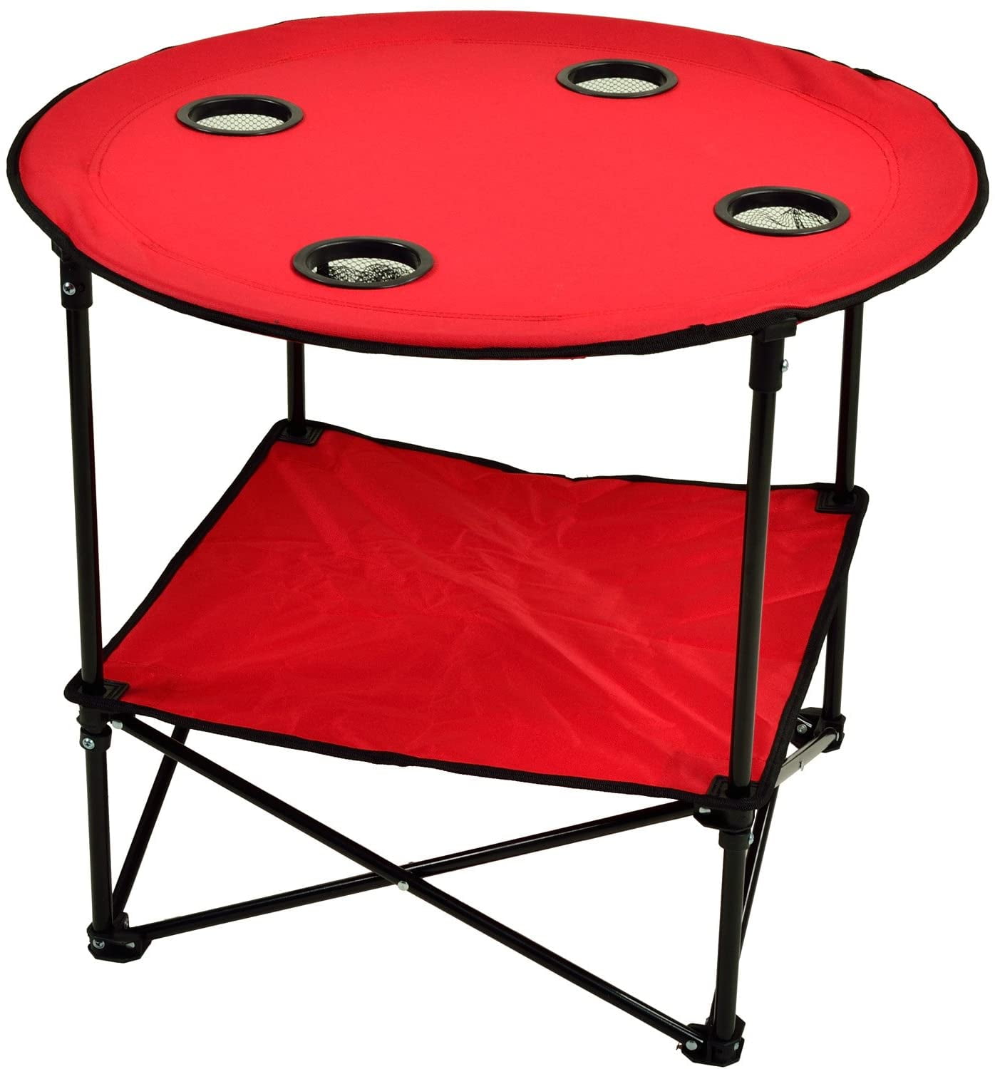 "BcTlyInc Canvas Travel Folding Table, Red" - Walmart.com