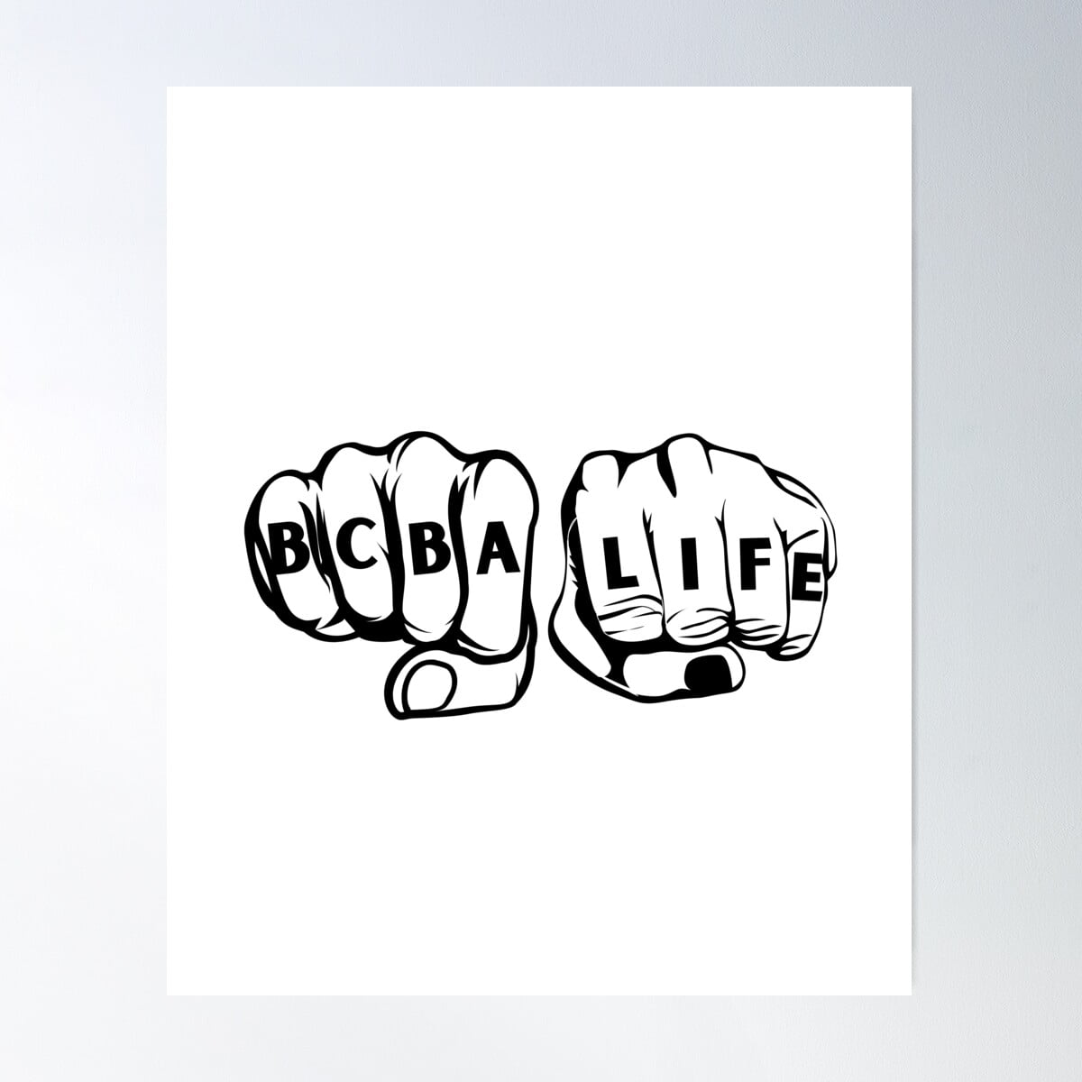 Bcba Thug Life Poster Wall Art, Modern Wall Decor For Living Room ...