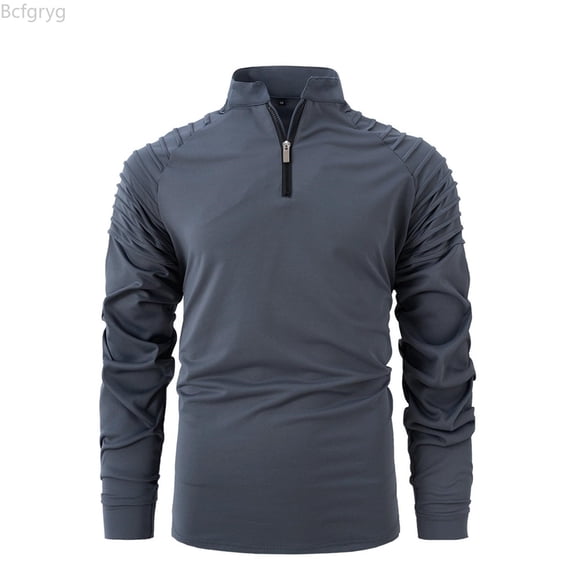 Bcfgryg 2026 Spring Fall Men's Patchwork Casual Sports Zipper Long ...