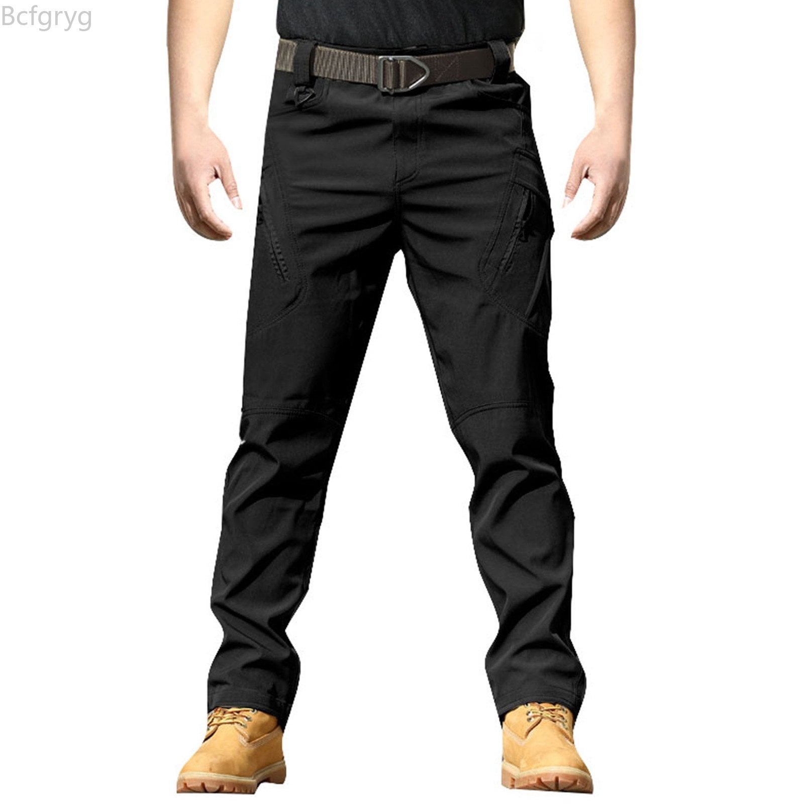 Bcfgryg Cargo Pants Outdoor Stretch Fabric Pocket Work Trousers Duty ...