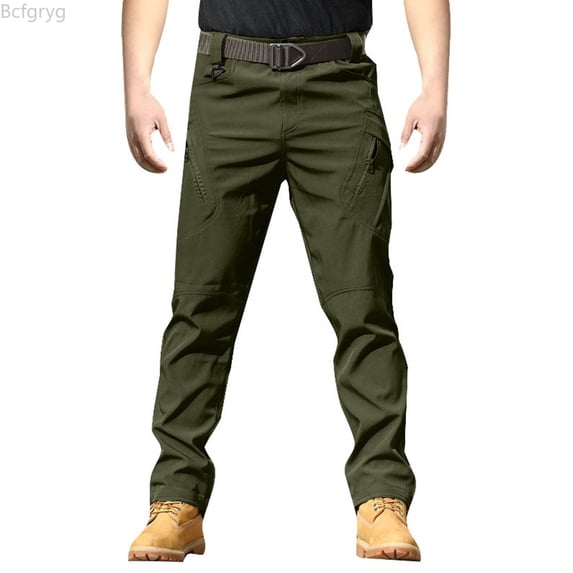 Bcfgryg Cargo Pants Outdoor Stretch Fabric Pocket Work Trousers Duty ...