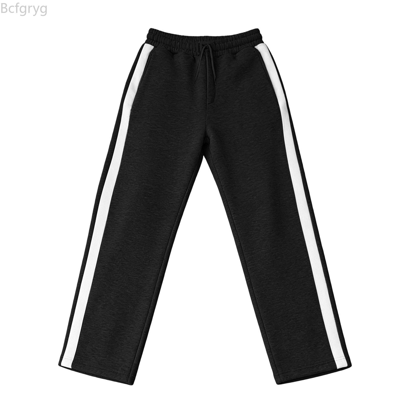 Bcfgryg European & Style Fashionable Loose Fit Casual Pants Solid Color ...