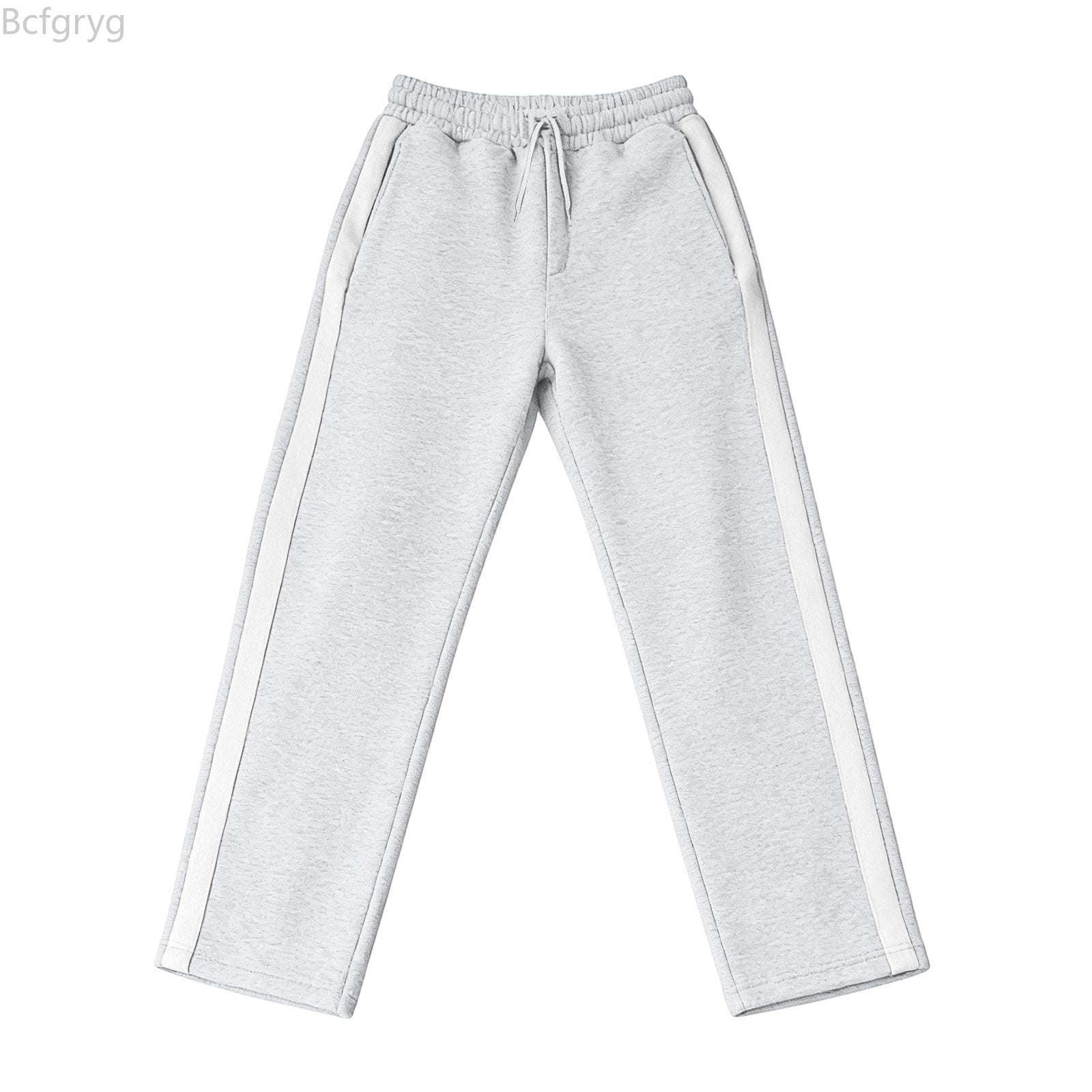 Bcfgryg European & Style Fashionable Loose Fit Casual Pants Solid Color ...