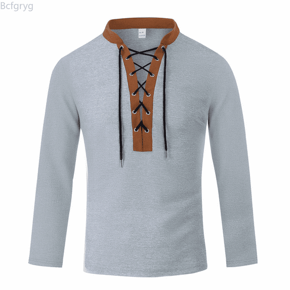 Bcfgryg Fall Arrival Weave Pullover Long Sleeve Color Drawstring Stand ...