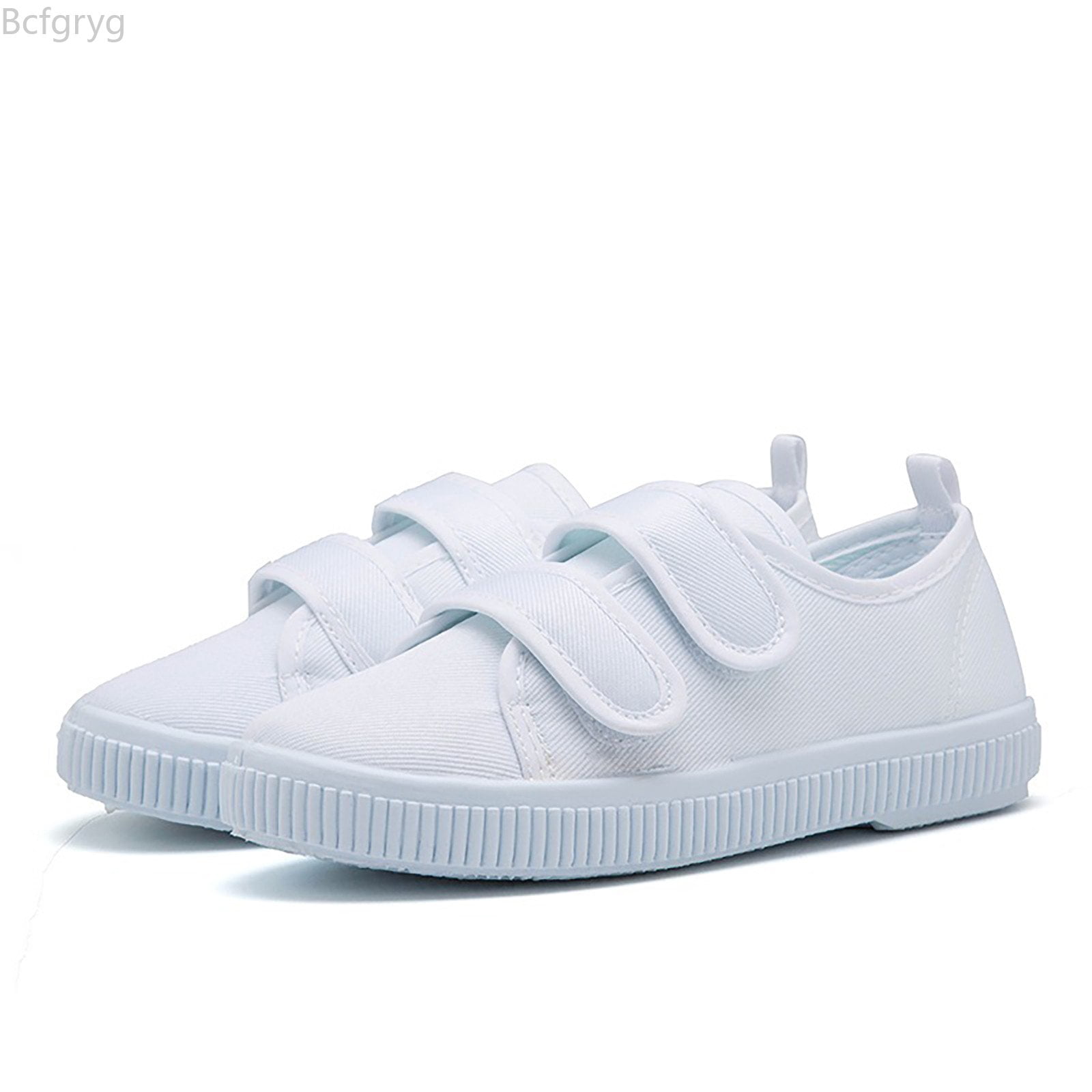 Bcfgryg Kids White Shoes Toddlers Canvas Sneakers -on Light Weight ...