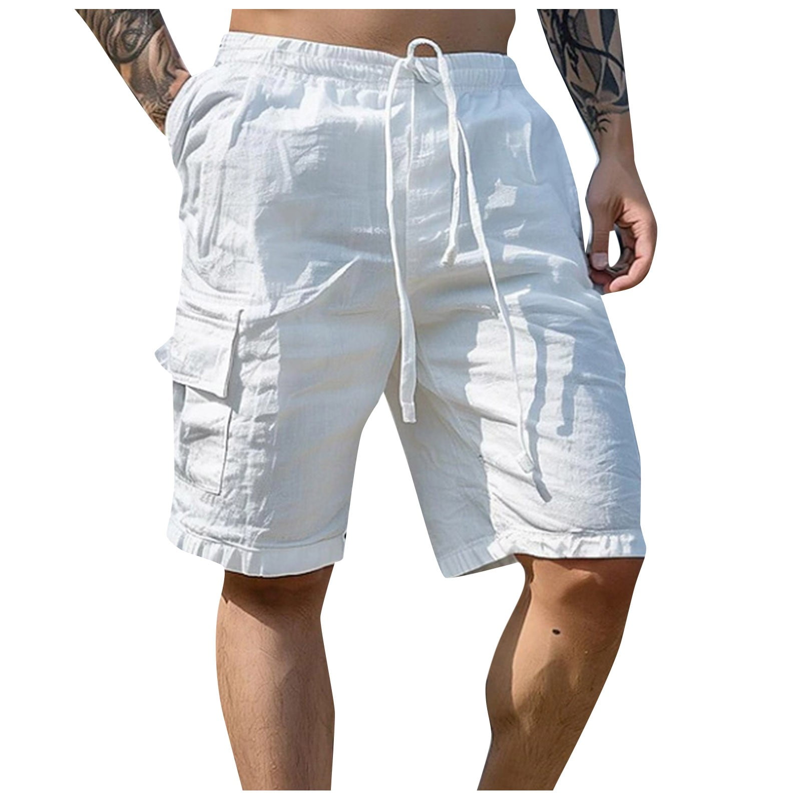Bcfgryg Men Spring And Summer Pant Casual All Solid Color Painting ...