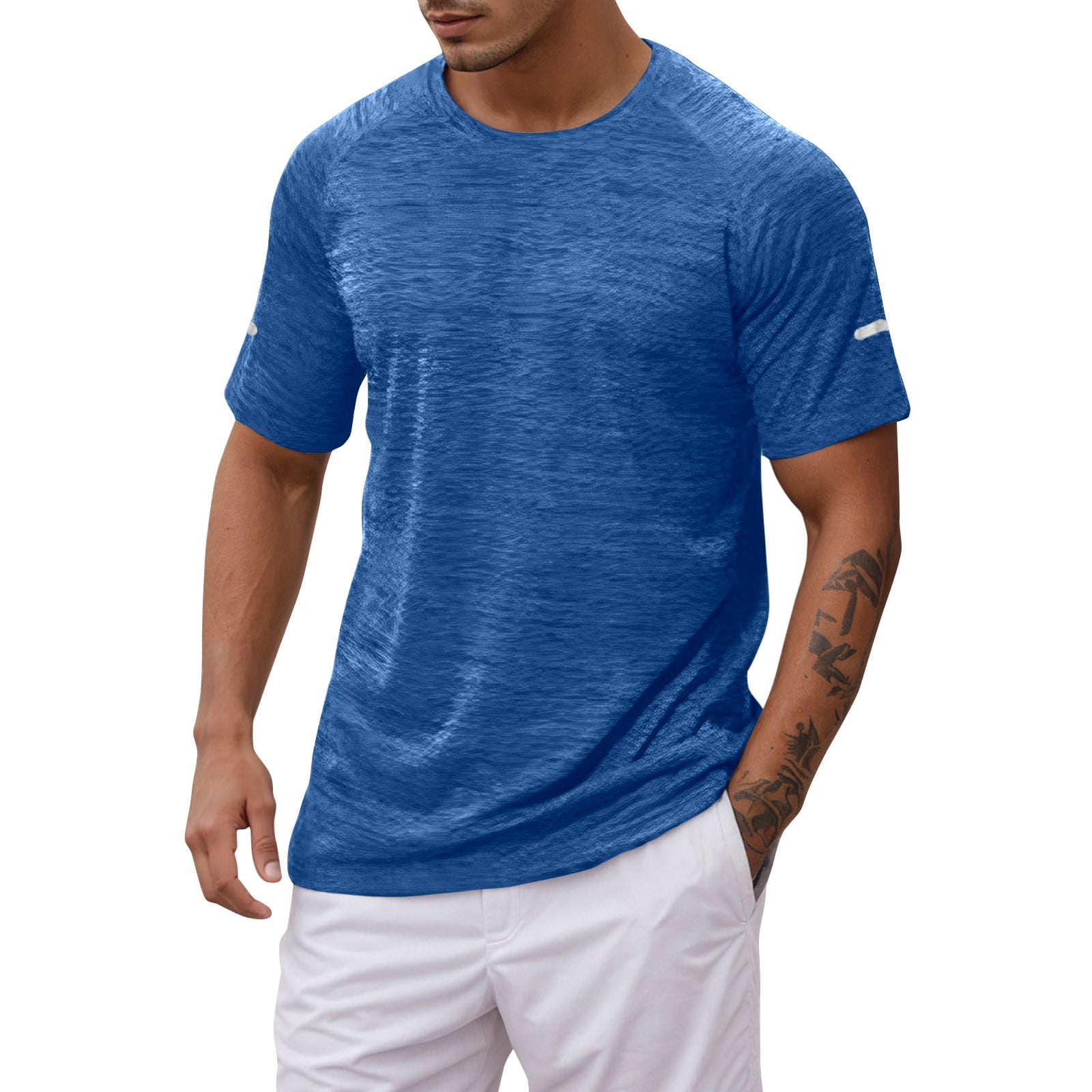Bcfgryg Men's Athletic T Shirts For Sports And Fitness Loose Fit Solid ...