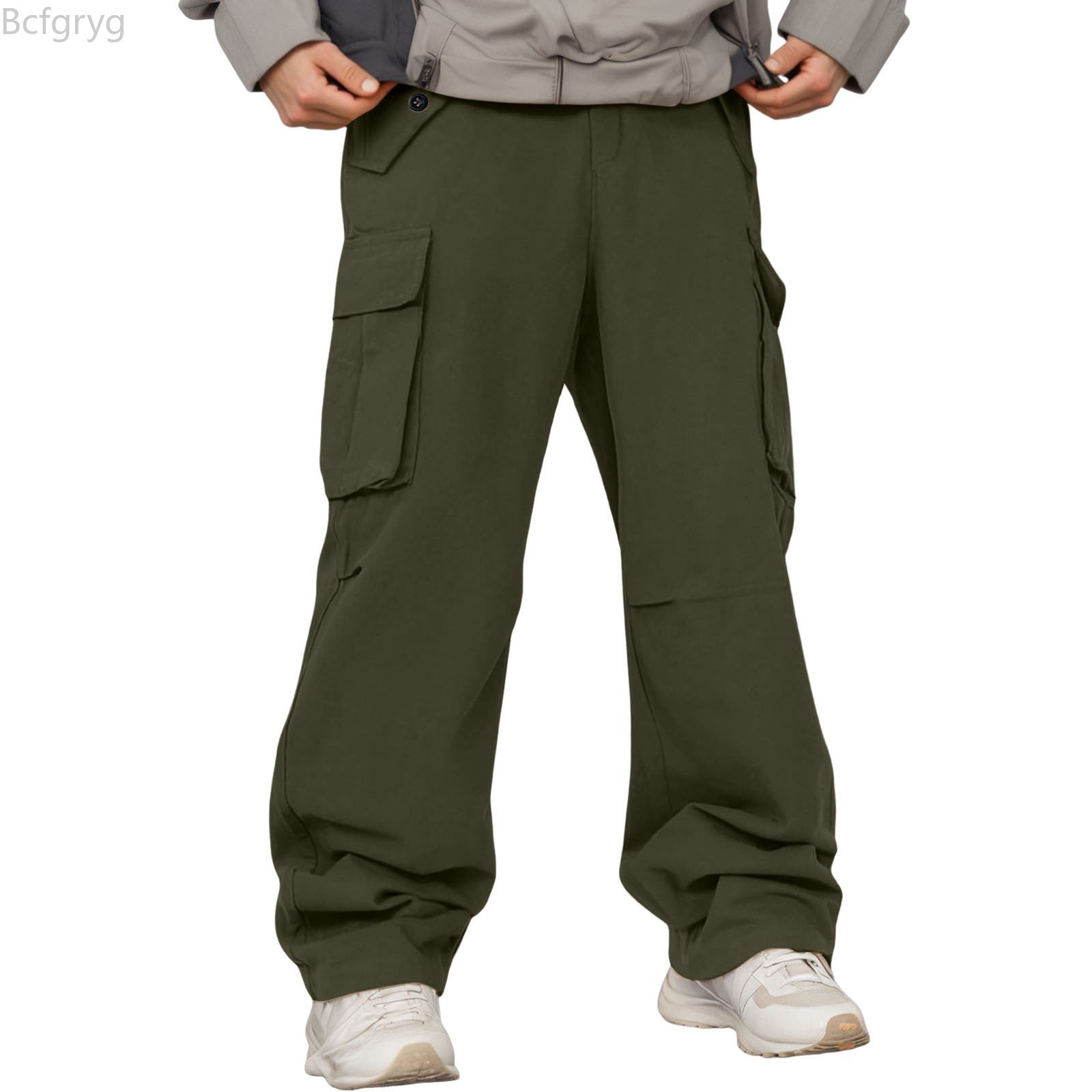 Bcfgryg Men's Cargo Pants For Everyday Casual Wear Style With Large ...