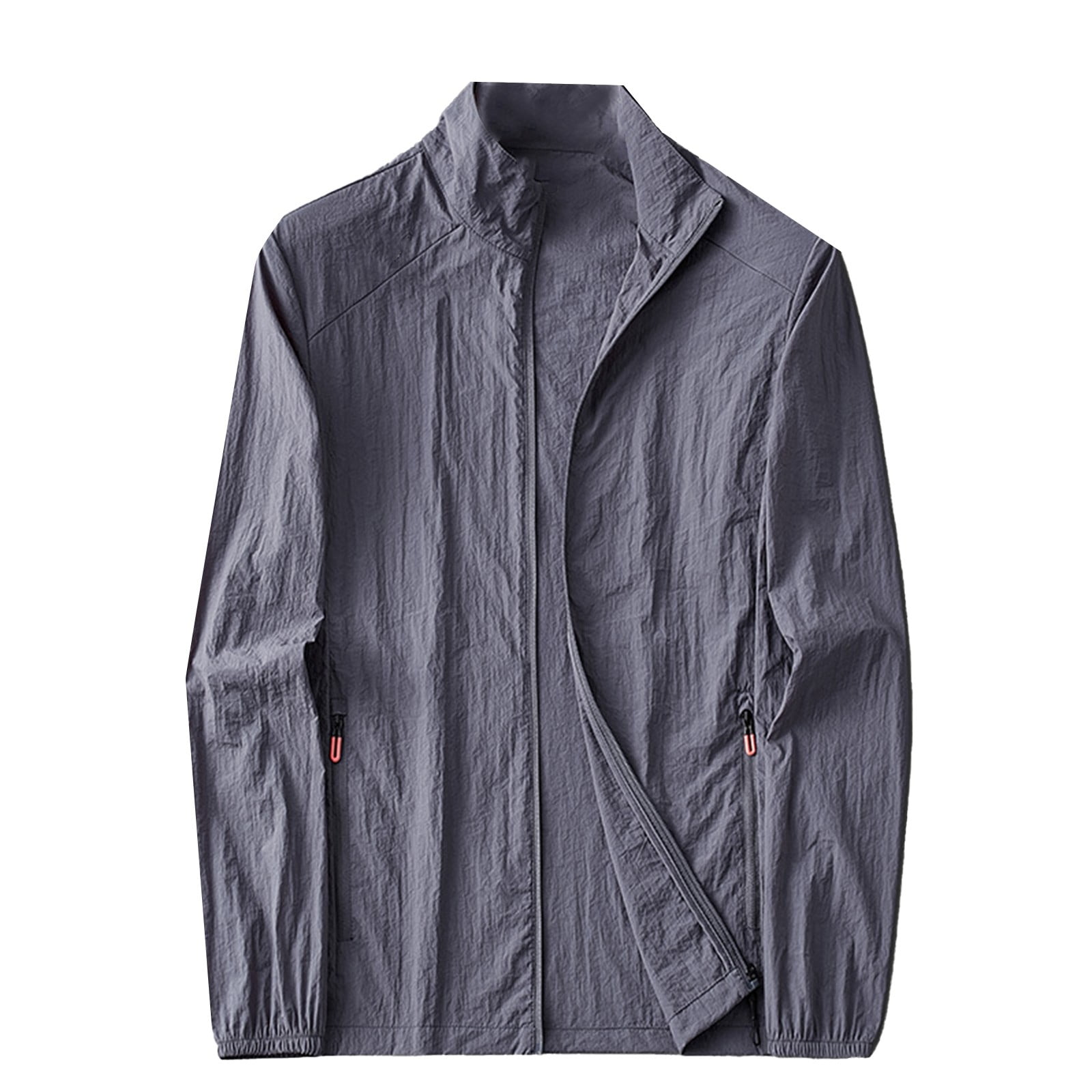 Bcfgryg Men's Casual Jacket Lightweight Loose Fit Plain Design Spring ...