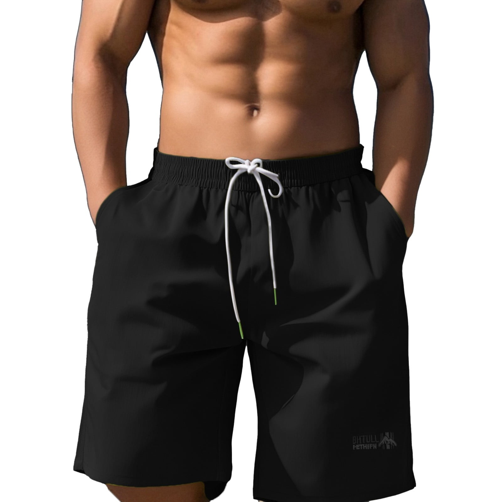 Bcfgryg Men's Casual Loose Fit 5 Point Shorts Summer Workout Beach ...