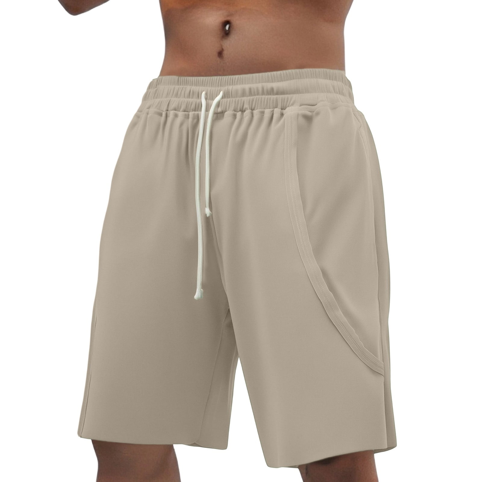 Bcfgryg Men's Casual Shorts Loose Fit Solid Color Design Perfect For ...