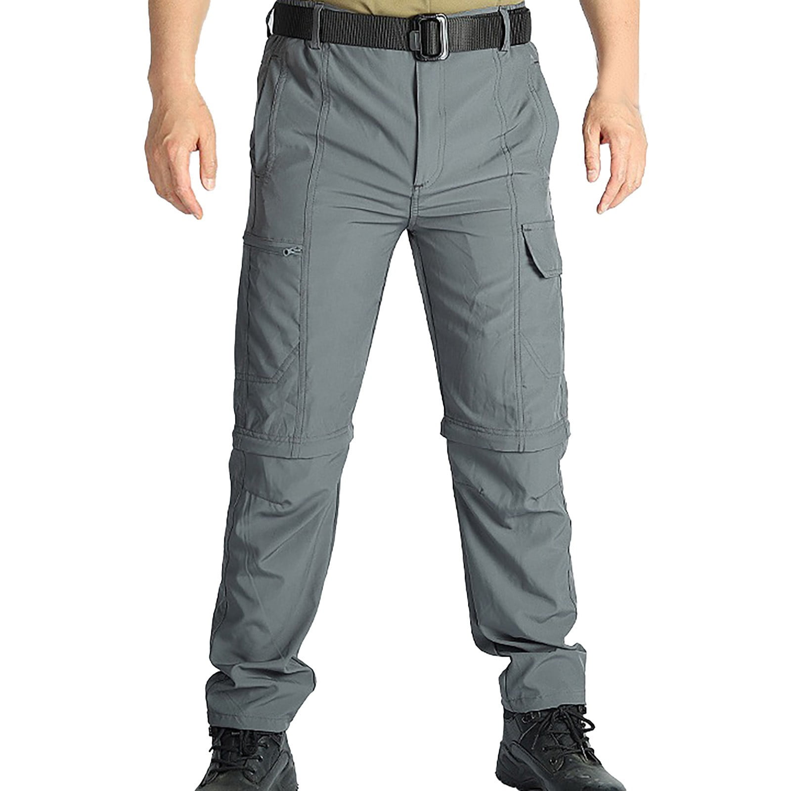 Bcfgryg Men's Convertible Hiking Pants Lightweight Zip Off Breathable ...