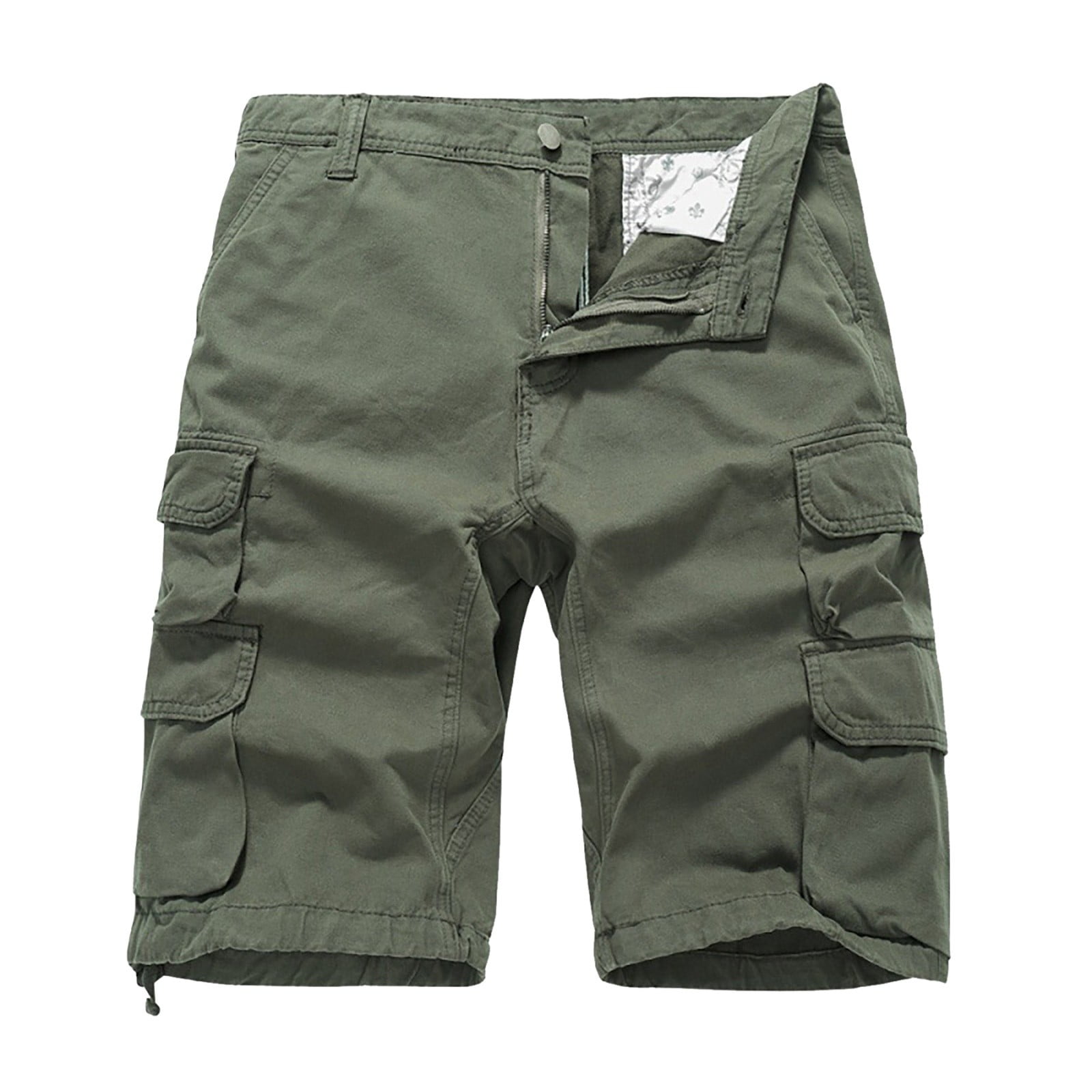Bcfgryg Men's Drawstring Cargo Shorts Short Men's Cargo Trousers ...