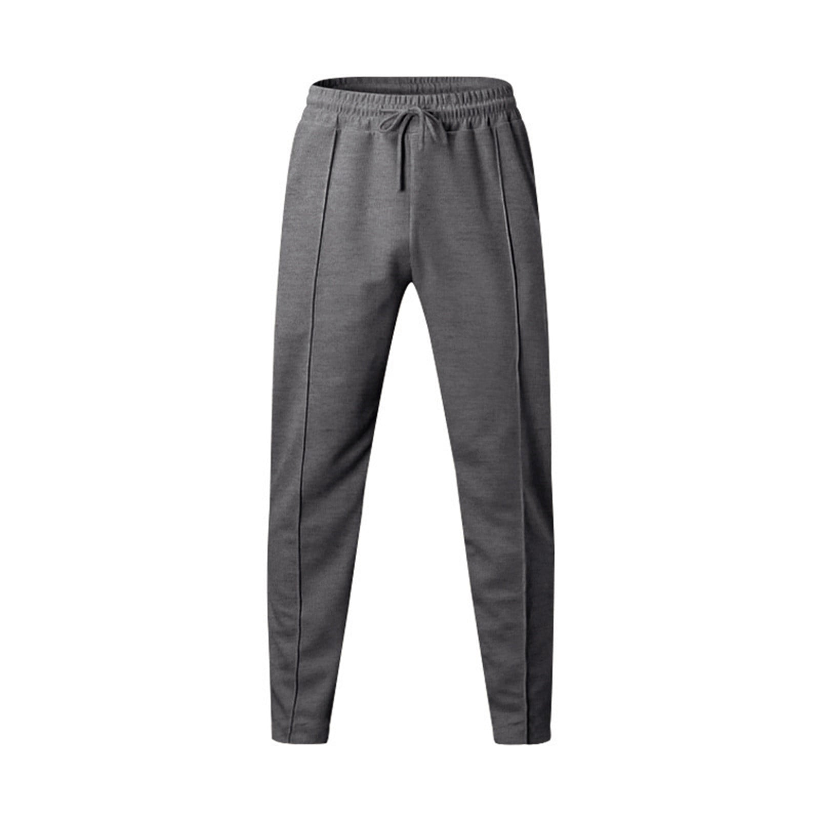 Bcfgryg Men's Fashion Casual Solid Color Loose Closed Rope Straight ...