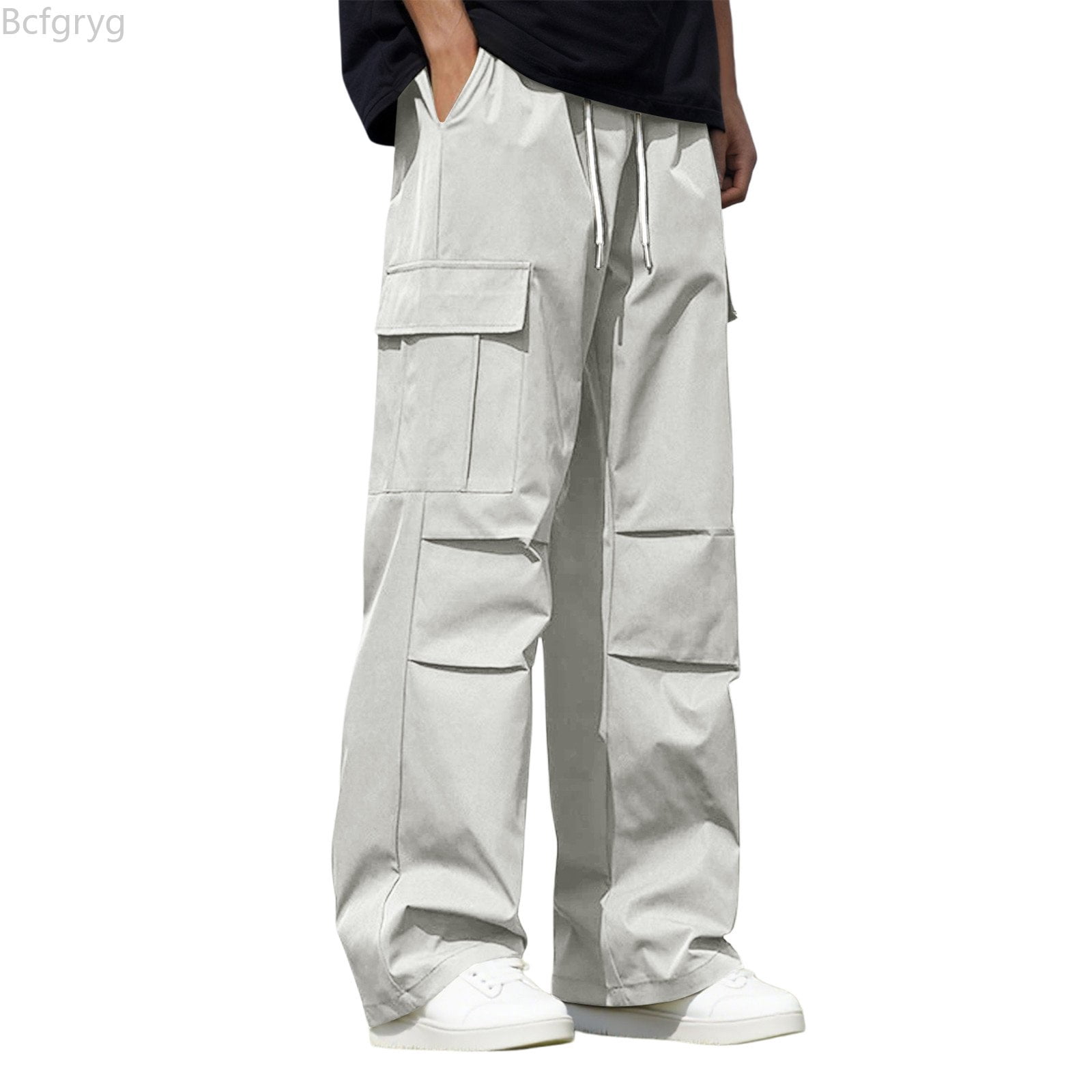 Bcfgryg Men's Loose Fitting Outdoor Sports Style Work Pants With A ...