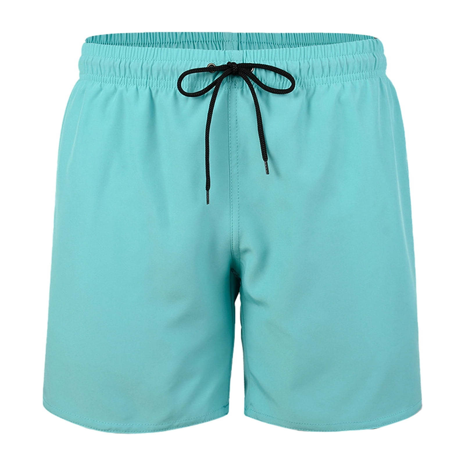 Bcfgryg Men's Solid Color Loose Casual Stretch Lined Beach Trunks Men's ...