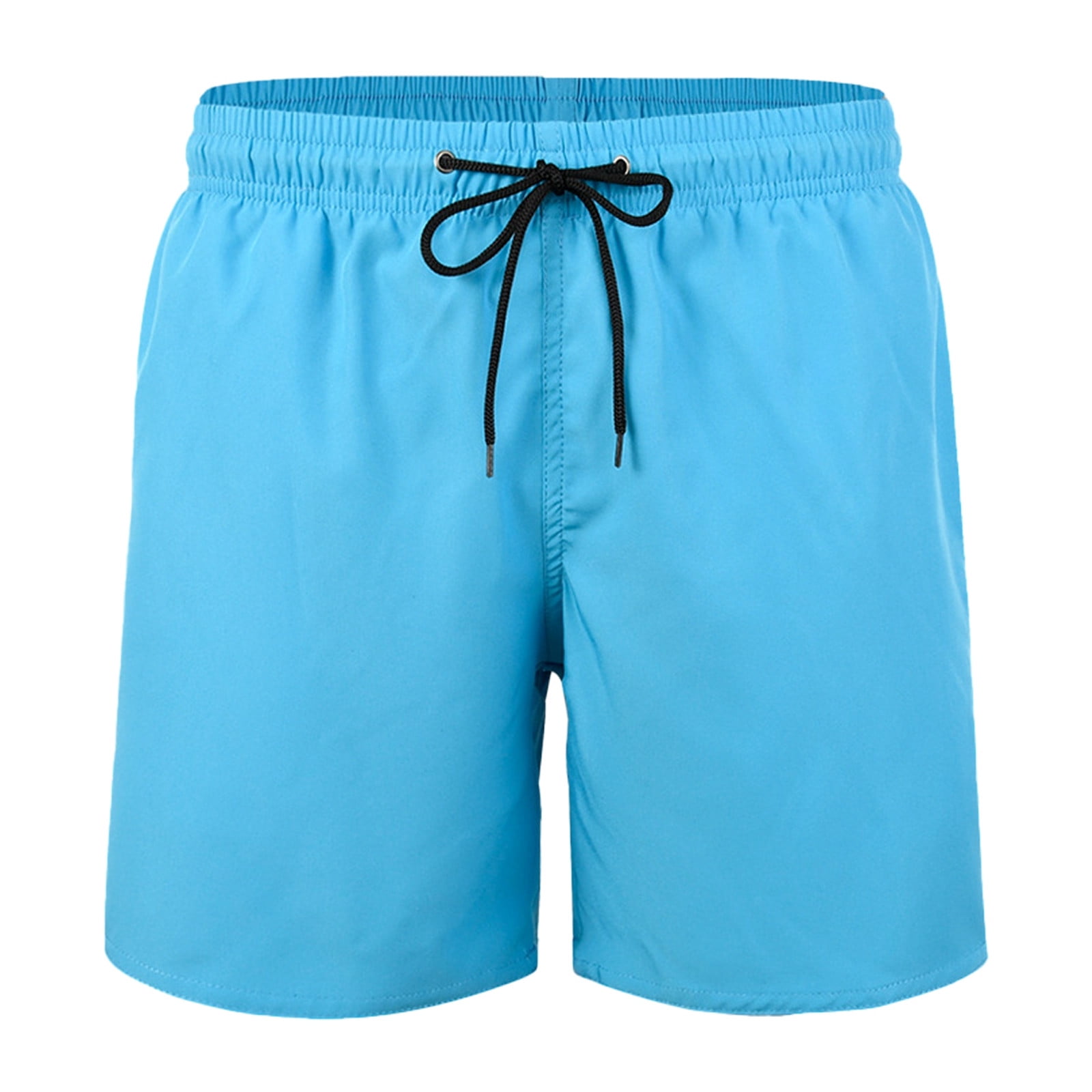 Bcfgryg Men's Solid Color Loose Casual Stretch Lined Beach Trunks Men's ...