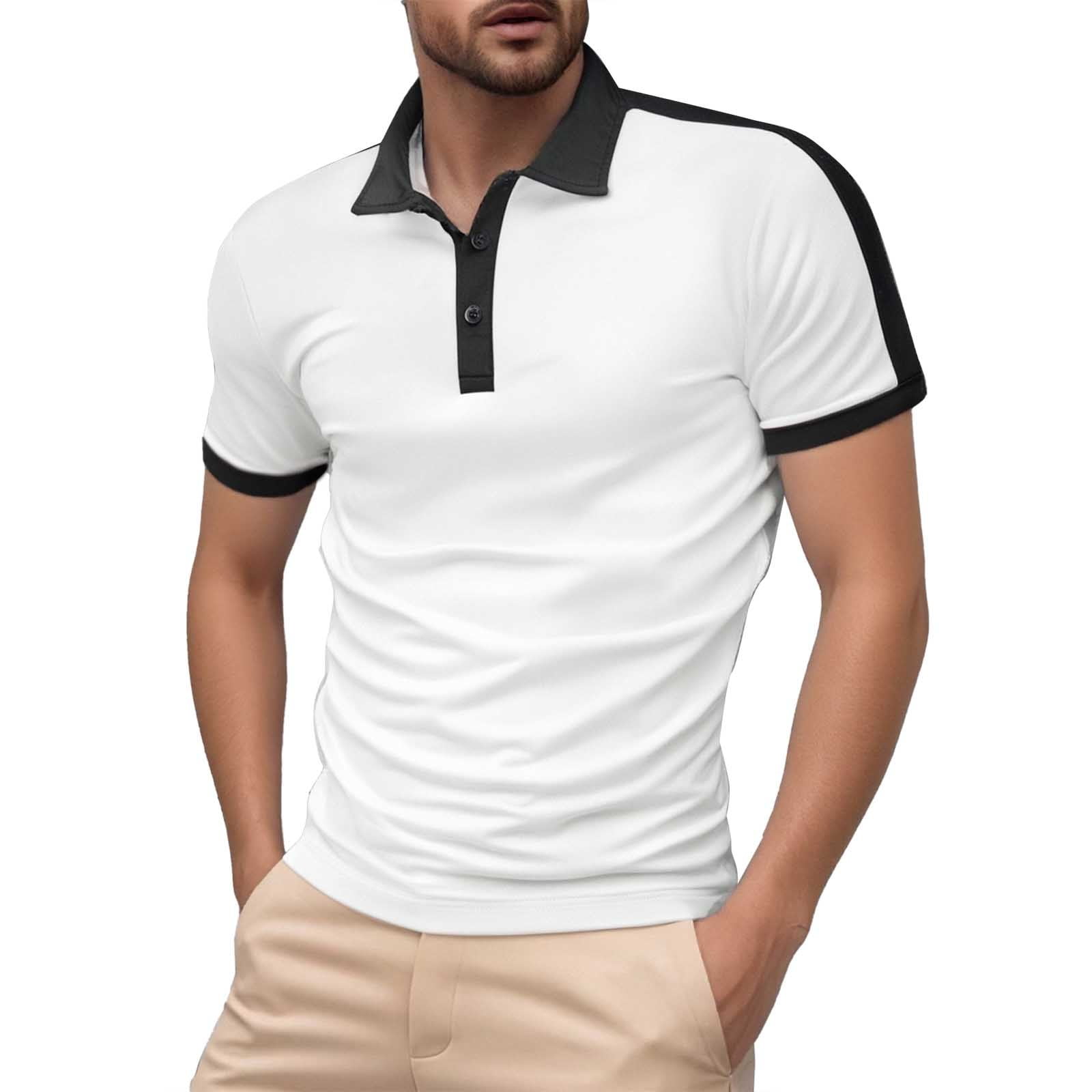 Bcfgryg Men's Spring And Summer Fashion Casual Short Sleeved Color ...