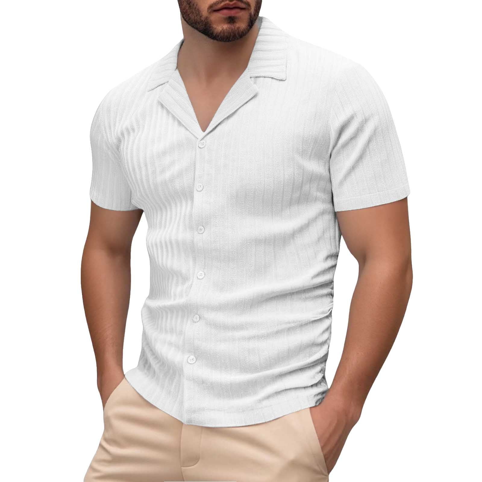 Bcfgryg Men's Spring And Summer Fashion Solid Color Casual Breathable ...