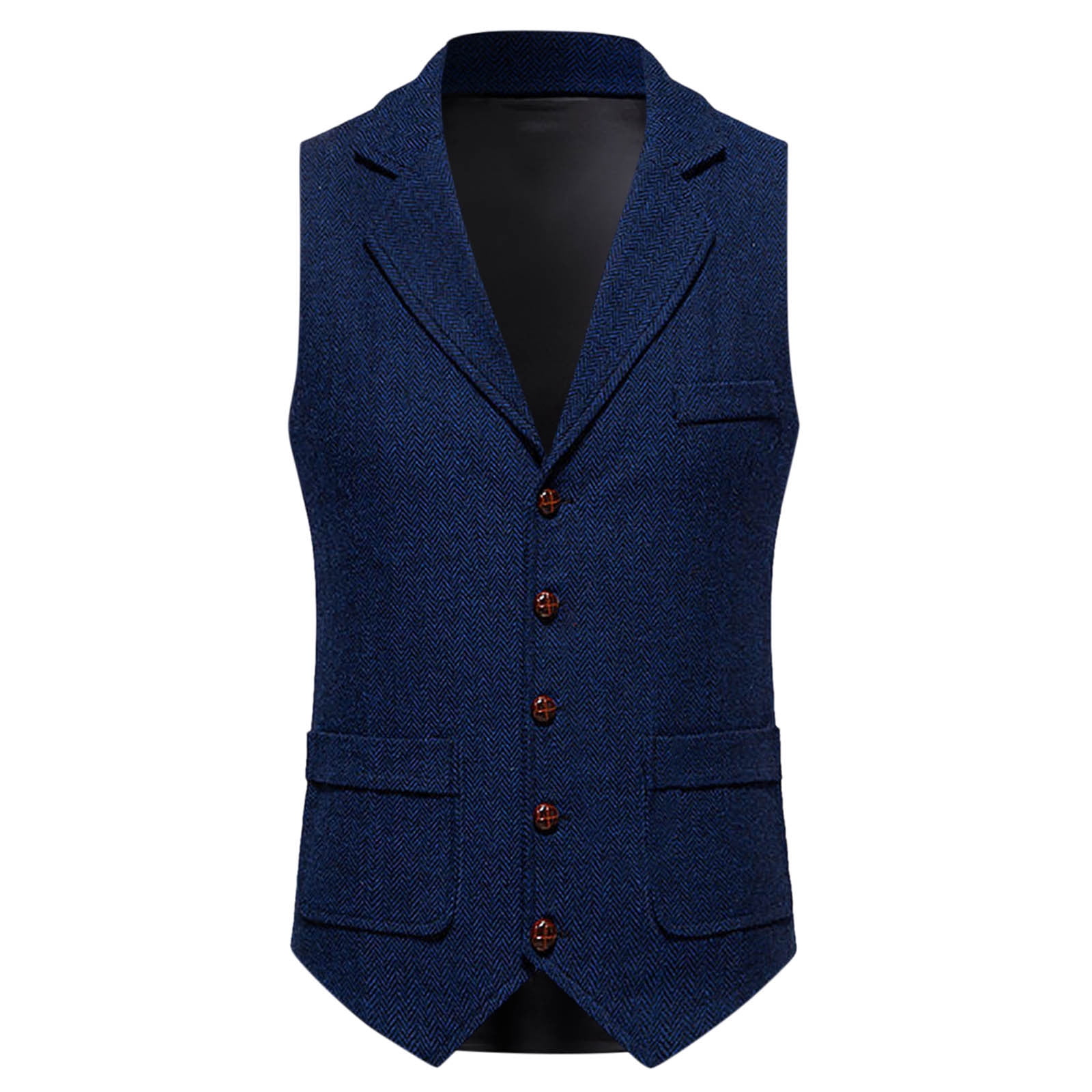 Bcfgryg Men's Spring Summer Vintage Lapel Buttoned Textured Casual Suit ...