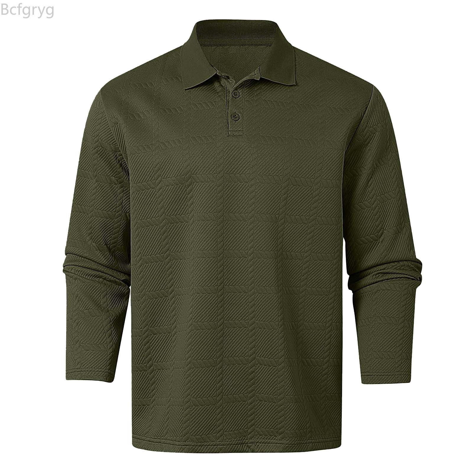 Bcfgryg Men's Trend Of Fall And Winter Tops Shirt Texture Texture Men's ...