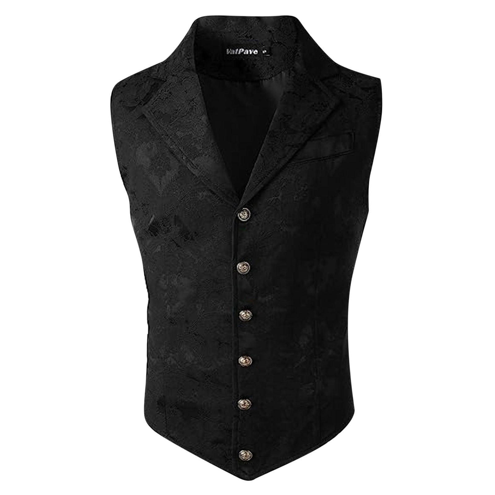 Bcfgryg Mens Court Style Fashion Single Suit Vest Sleeveless Jacket Men ...