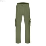 Bcfgryg Mens Hip Hop Pants Casual Solid Color Track Cuff Lace Up ...