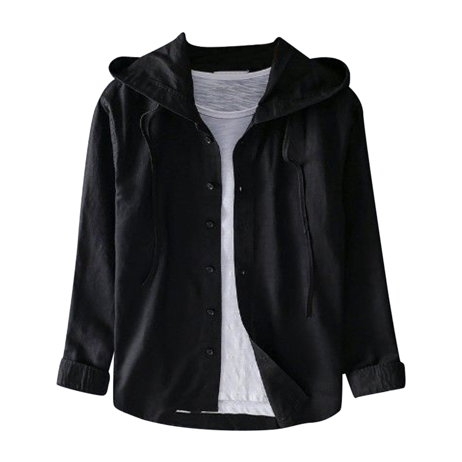 Bcfgryg Spring And Summer New Men's Loose Fashion Sunscreen Hooded Long ...