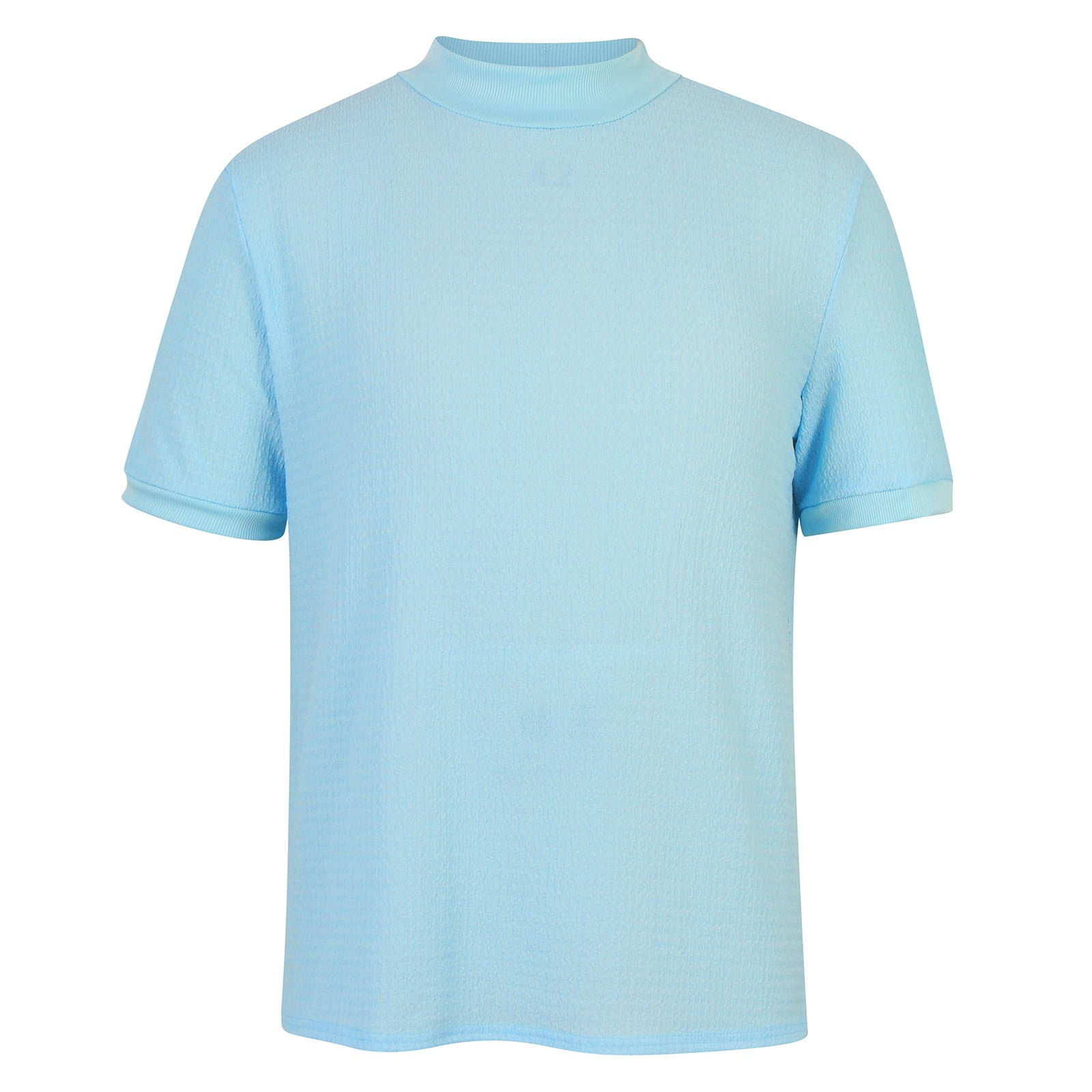 Bcfgryg Summer Leisure Simple Texture Knit T Shirt European Men High ...