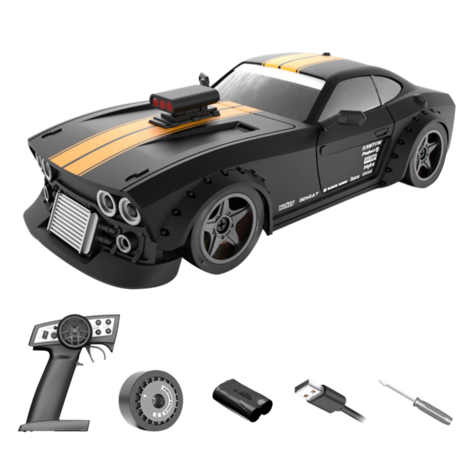 Bcfsvew 1/32 RC 30KM/H Drift Car 2.4G 4WD RC Drift Car with LED ...
