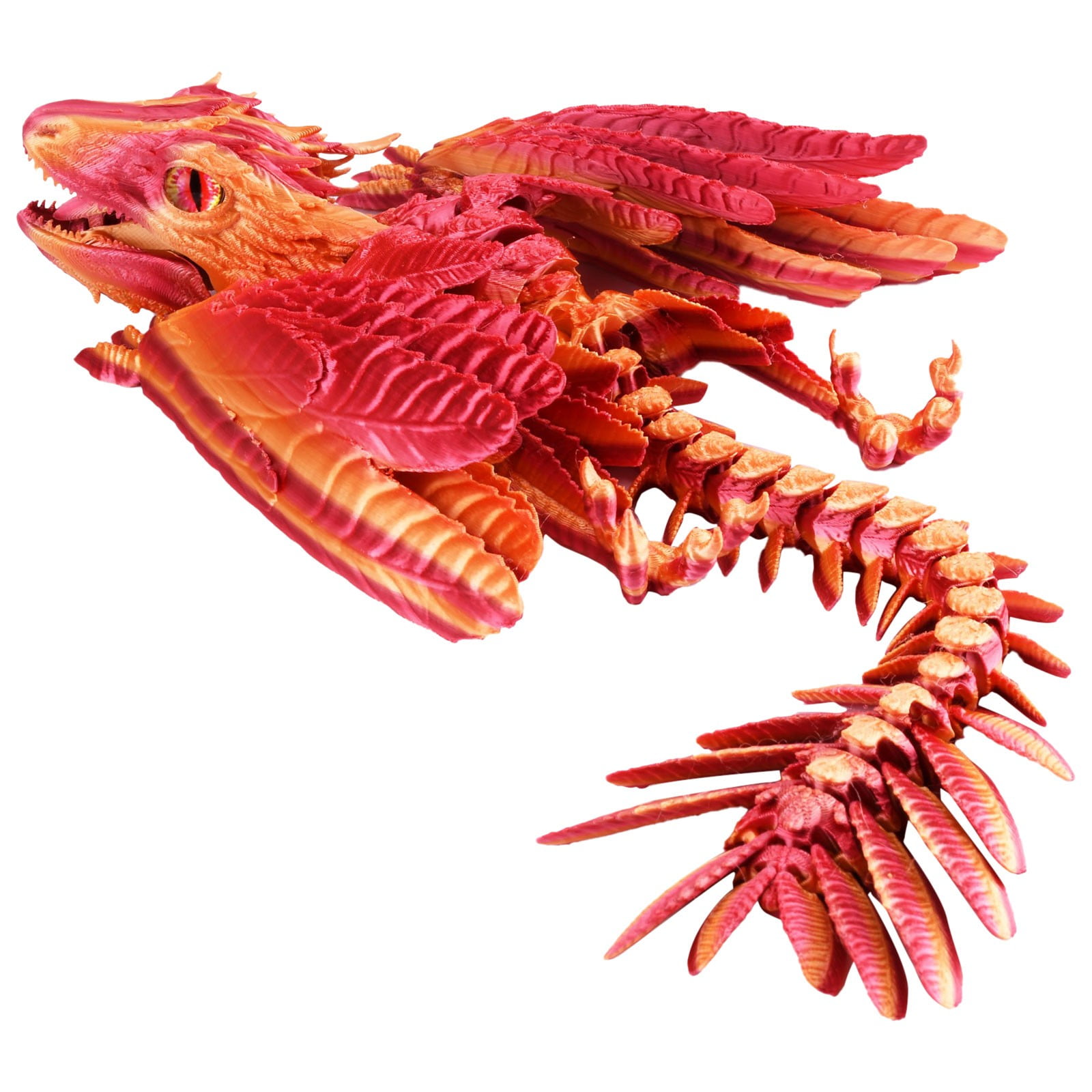 Bcfsvew 3D Printed Articulated Dragon Toy Lifelike Flying Dragon Model ...