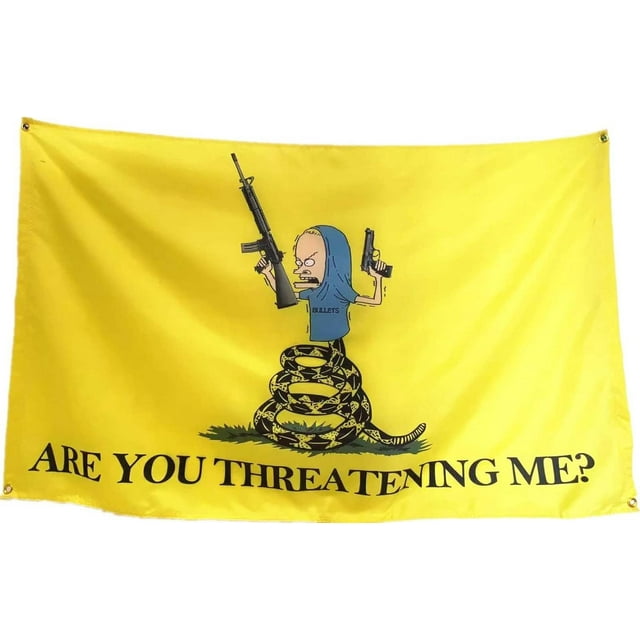 Bcfsvew Are You Threatening Me Flag for College Dorm Room Wall Bedroom ...