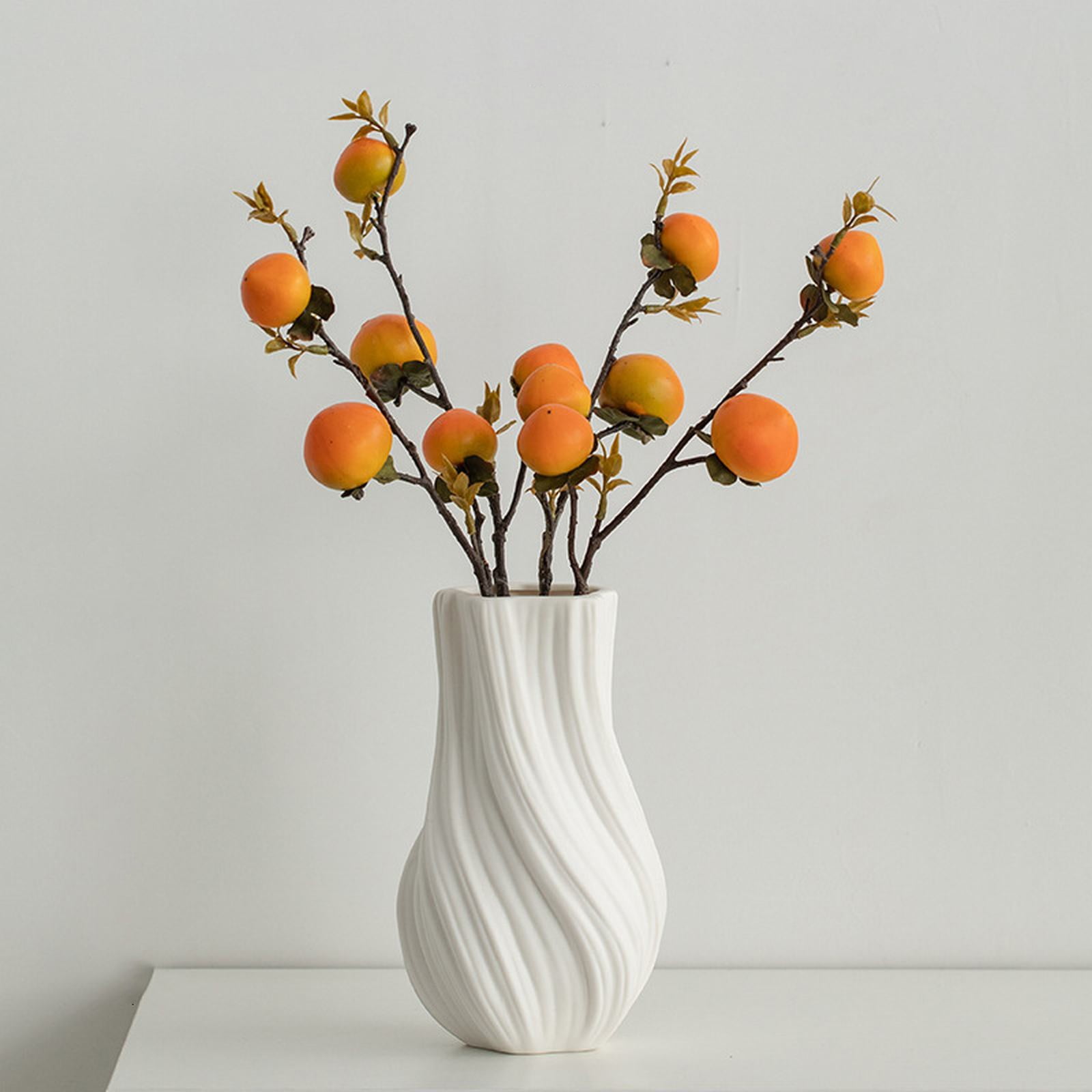 Bcfsvew Creative White Ceramic Decorative Vase Flowers Living Room ...