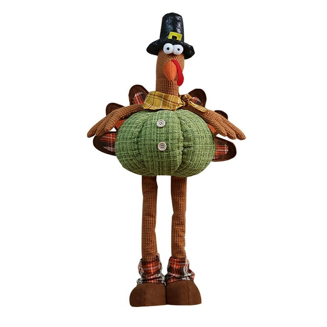 Bcfsvew Turkey Puppets Retractable Leg Turkey Puppets Thanksgiving Home ...