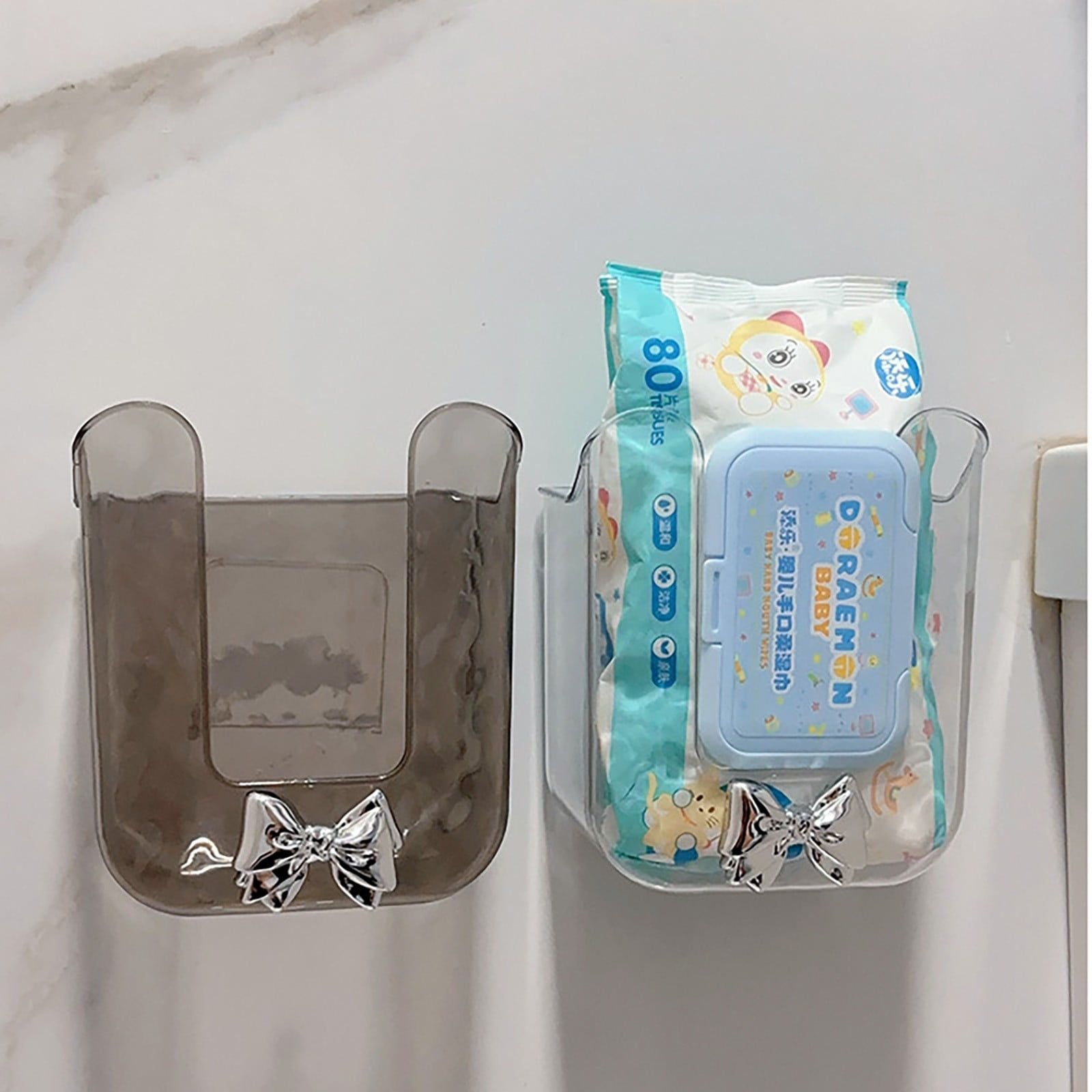 Bcfsvew Wall Mounted Tissue Box Kitchen Wipes Storage Box 2024 Upgraded ...