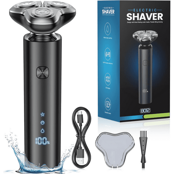 Scootworks Electric Razor for Men, Waterproof Cordless Electric Shaver ...
